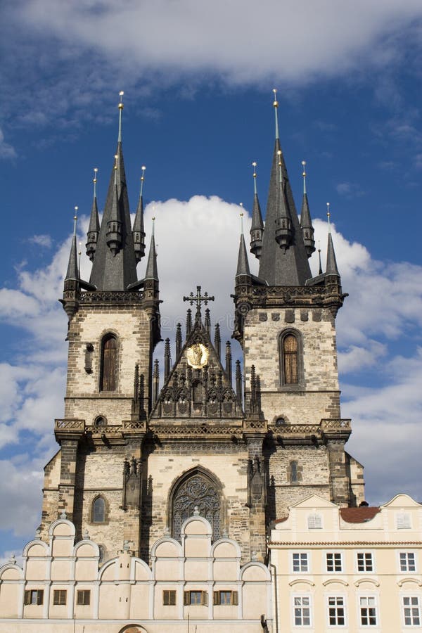 Gothic towers from prague stock photo. Image of history - 2725214