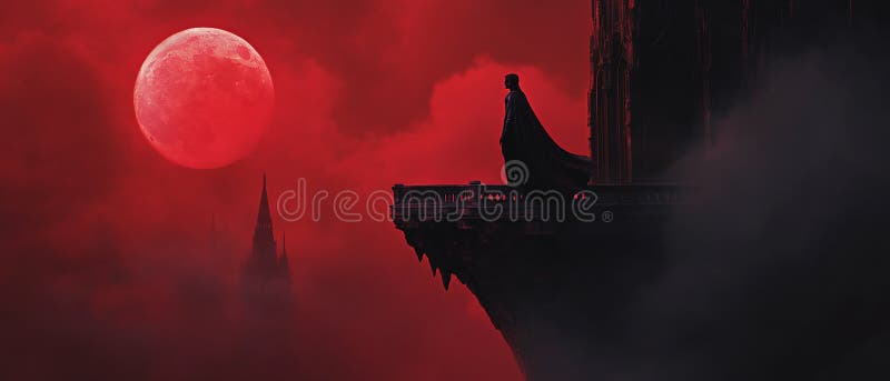 Gothic Vampire Castle: an Ancient Gothic Castle Perched on a Cliff ...