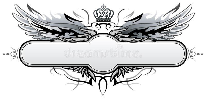 Gothic Shield Insignia stock vector. Illustration of vector - 7495629