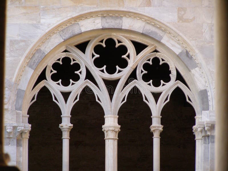 Gothic Architecture Details Stock Photo - Image of beige, barcelona ...