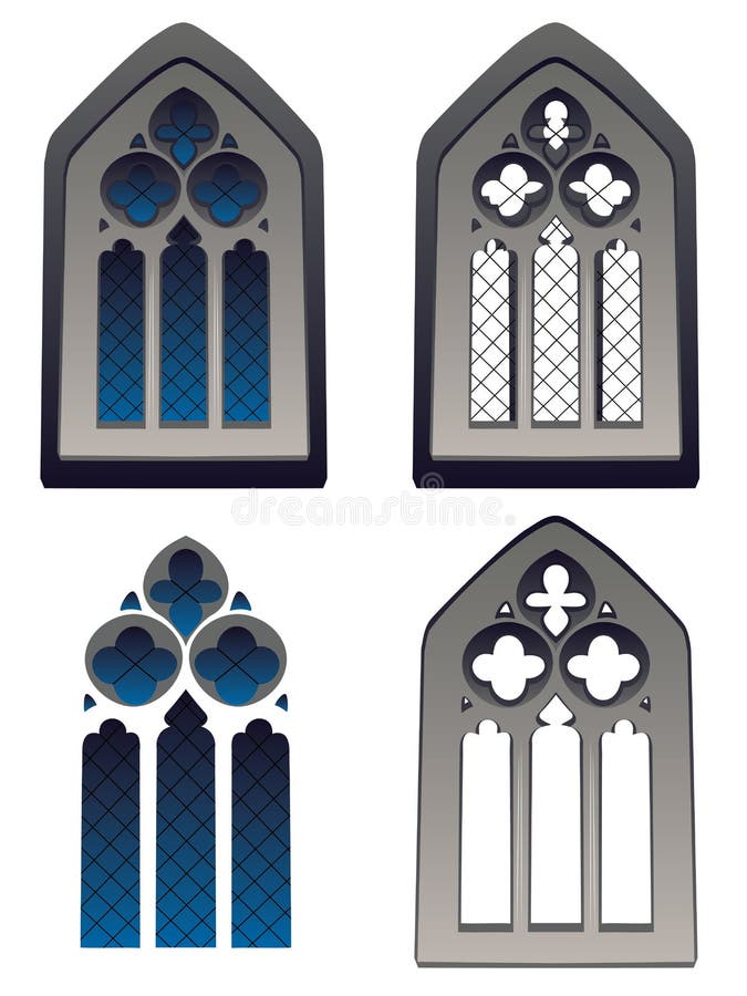 Gothic Window Stock Illustrations – 13,454 Gothic Window Stock ...