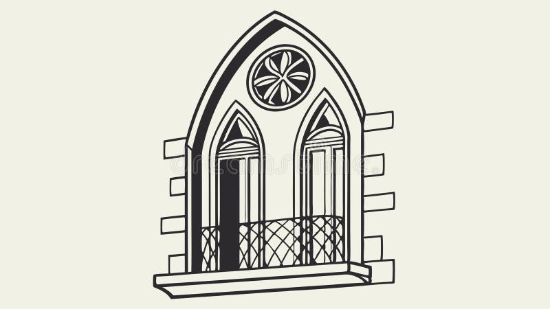 Gothic Window with a Balcony, an Exquisite Architectural Element ...