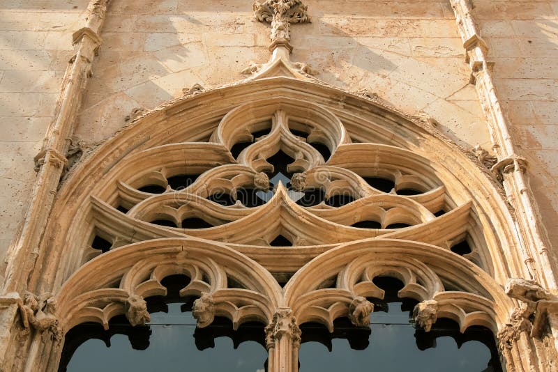 Gothic window stock photo. Image of city, light, facade - 45813726
