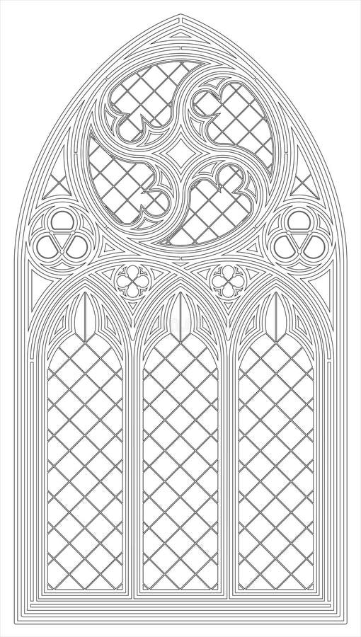 Gothic Window Outline Template Stock Illustrations – 2,834 Gothic ...