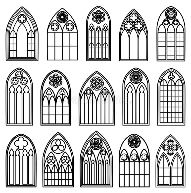 Gothic Window Stock Illustrations – 33,185 Gothic Window Stock ...