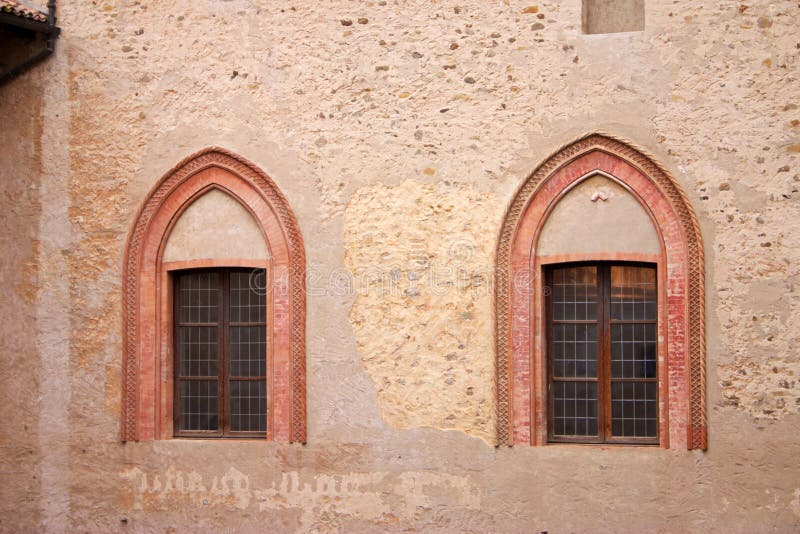 Gothic windows stock image. Image of window, windows, castle - 5263787