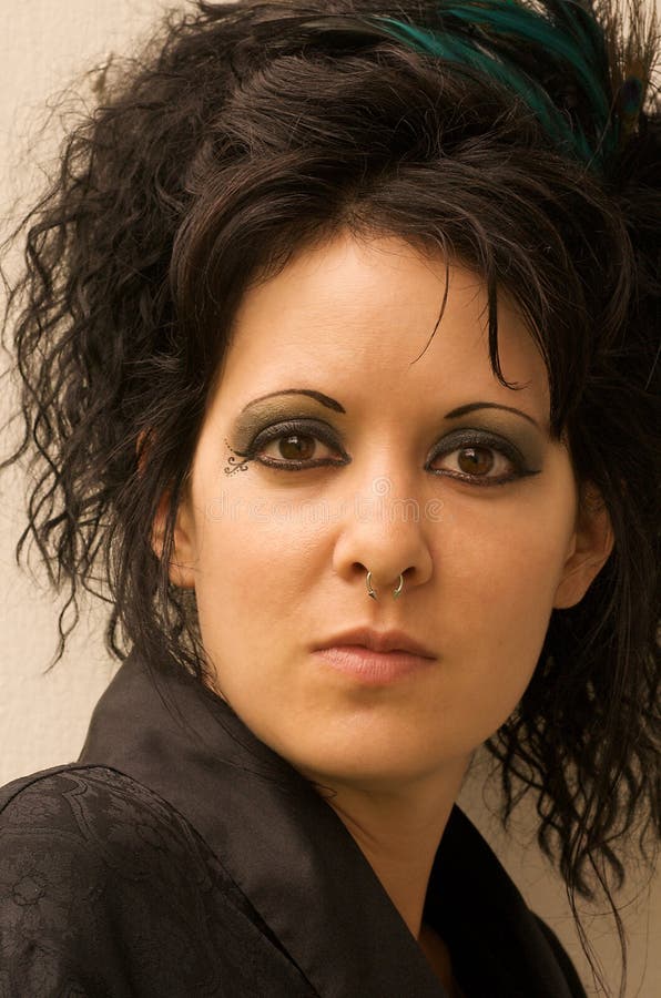 Gothic Woman stock photo. Image of portrait, intense - 10397270