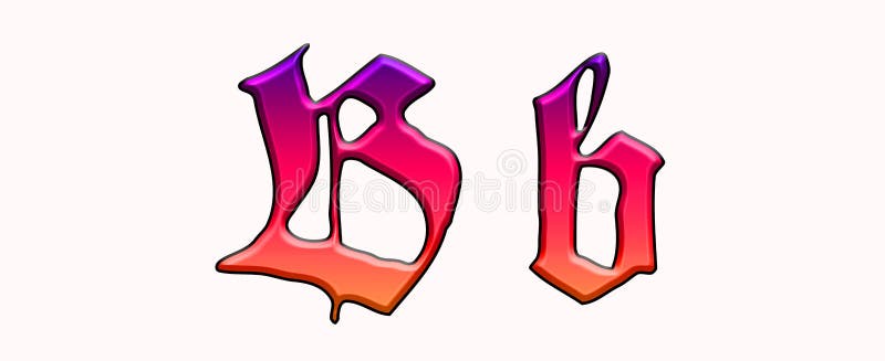 Gothicus Gradient Sans Serif Alphabet Letters Calligraphy Letter ...