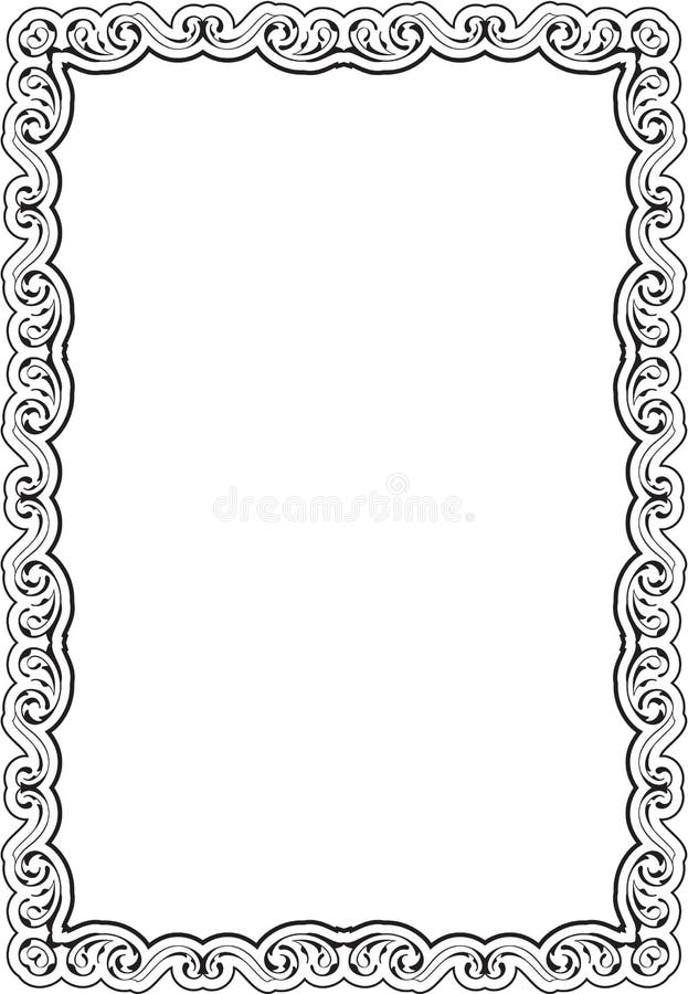 Gotisk fin ram vektor illustrationer. Illustration av antikviteten ...