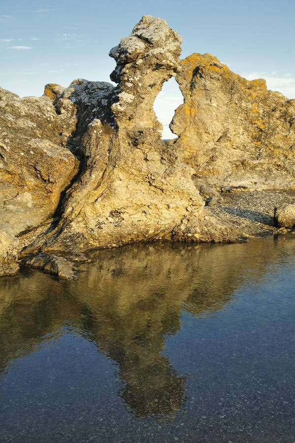 Gotland stock photo. Image of rock, gotland, beach, water - 28277554