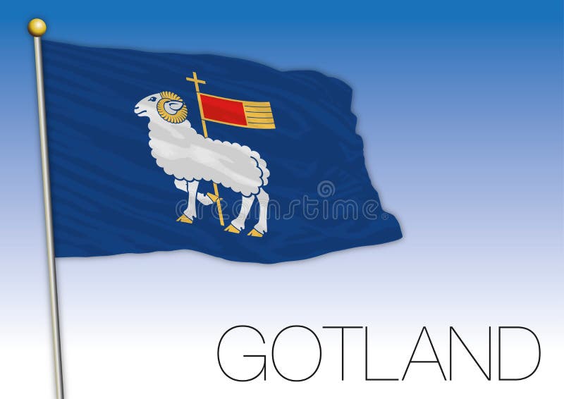 Bohuslan Regional Flag, Sweden, Vector Illustration Stock Vector ...
