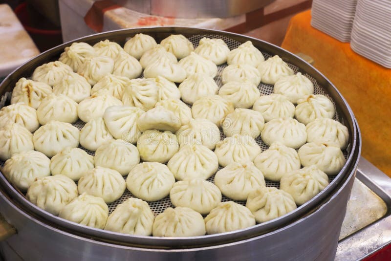 Tianjin Goubuli Steamed Stuffed Bun Stock Image - Image of steamer ...