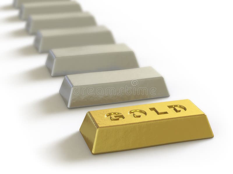 Goudstaven stock illustratie. Illustration of staven, gouden - 952984