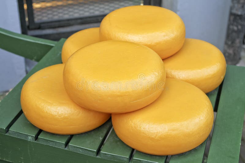 Gouda Cheeses stock image. Image of circle, netherlands - 25751009