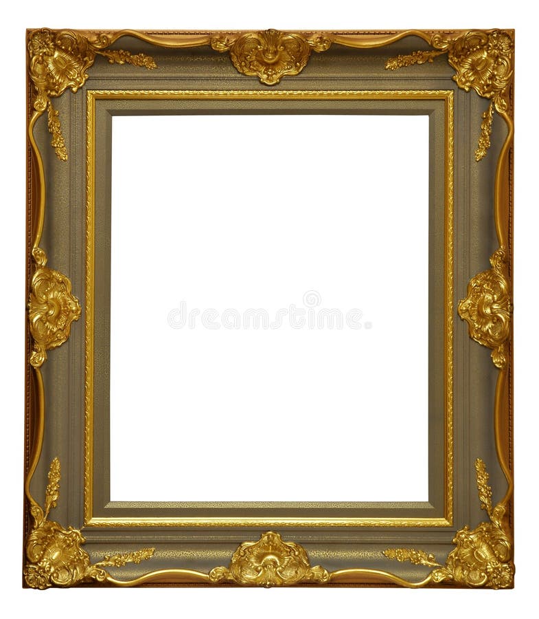 Gouden antiek frame stock afbeelding. Image of schilderijen - 24684733