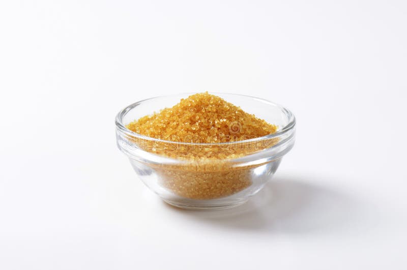 Gouden Bruine Ruwe Rietsuiker Stock Afbeelding - Image of zoetmiddel ...