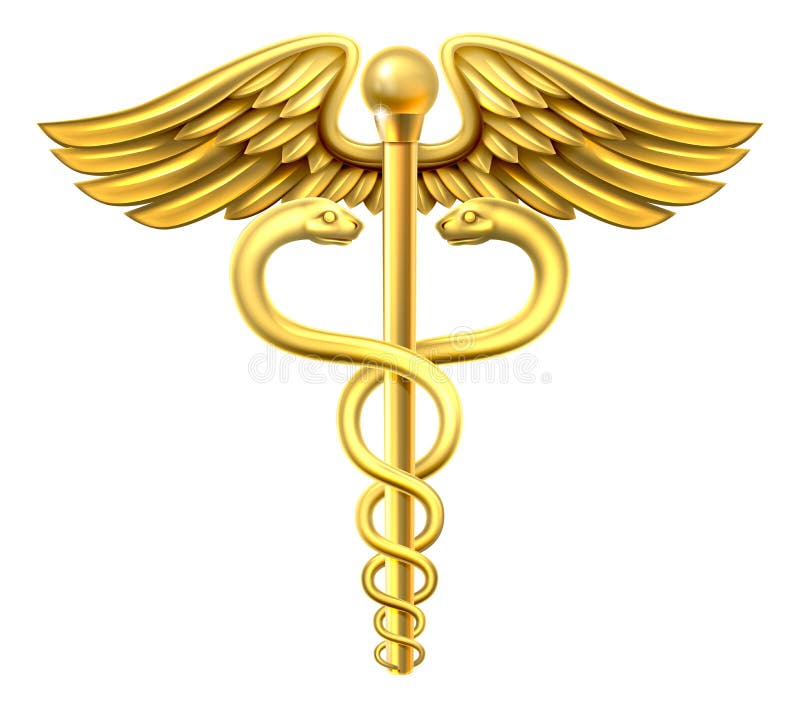 Kaduceus Rod Van Asclepius Hermes Grieksymbool Slangen Vector ...