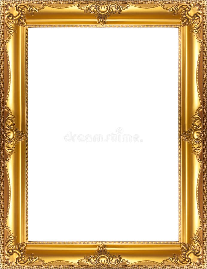 Gouden frame stock afbeelding. Image of rococo, decoratief - 22094399