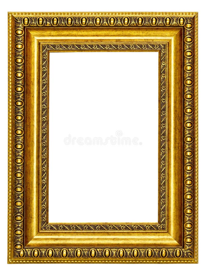 Gouden-gevormd Frame Voor Een Beeld Stock Afbeelding - Image of grens ...