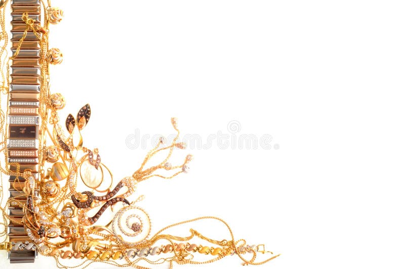 Gouden kader stock foto. Image of edelsteen, platina - 21340254