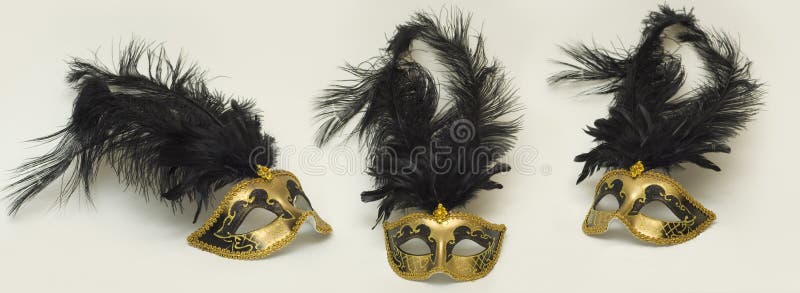 Gouden maskers stock afbeelding. Image of veer, maskers - 7494061