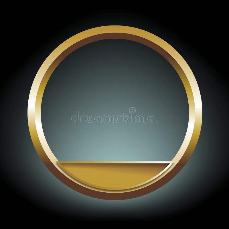 Gouden rand stock illustratie. Illustration of symbool - 50691056