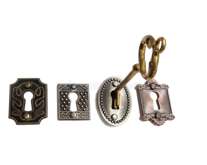 Ouderwetse sloten stock afbeelding. Image of slot, element - 53269413
