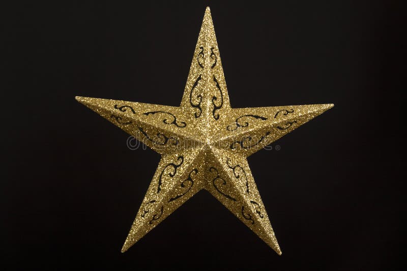 Gouden ster stock afbeelding. Afbeelding bestaande uit kerstmis - 40795145