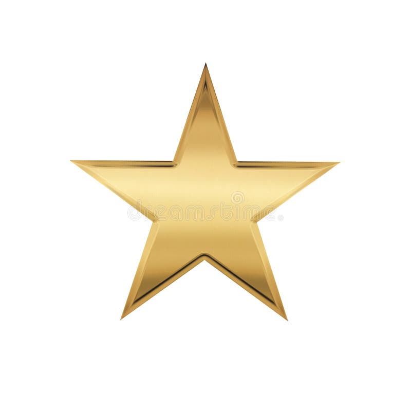 Gouden ster stock illustratie. Illustration of schuin - 19663946