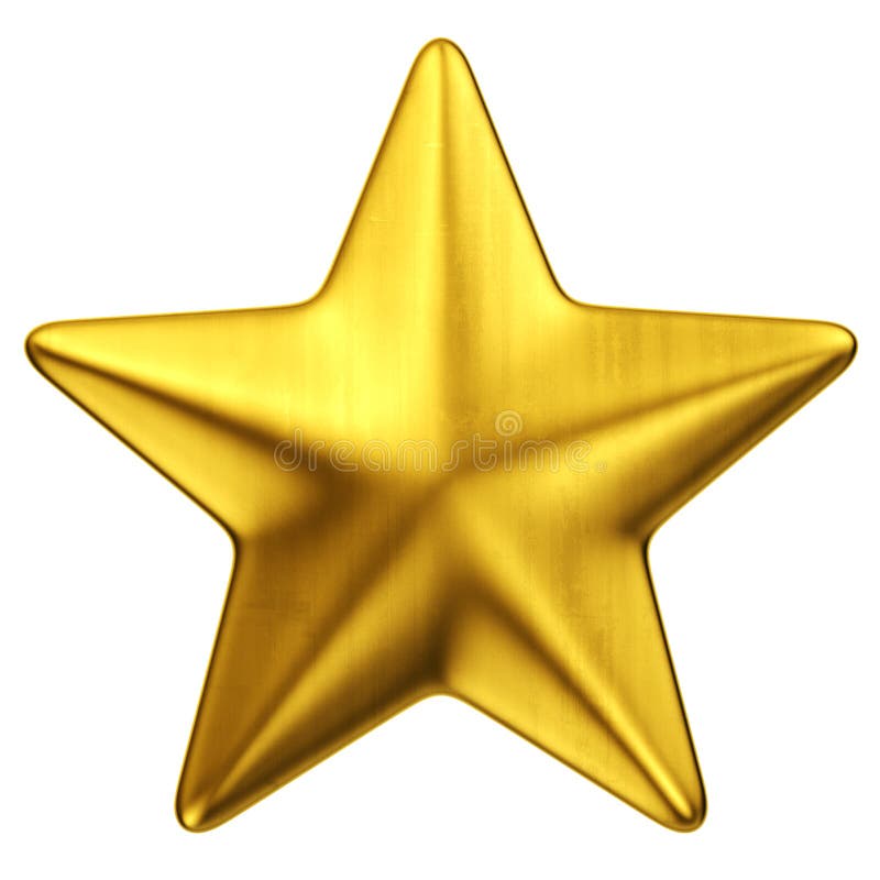 Gouden ster stock illustratie. Illustratie bestaande uit metaal - 21605454