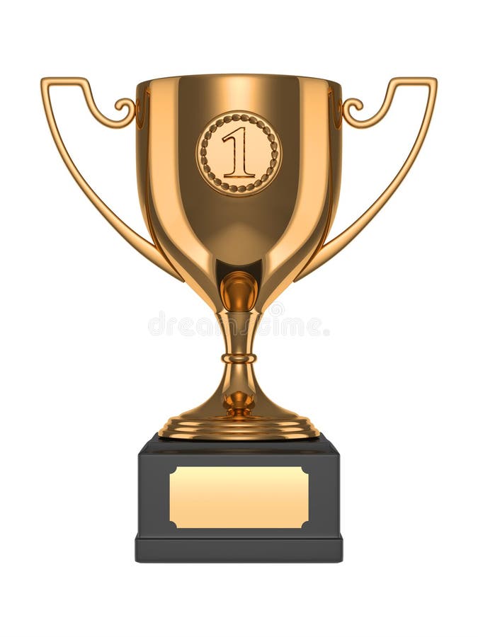 Gouden trofee stock illustratie. Illustration of sport - 12671397