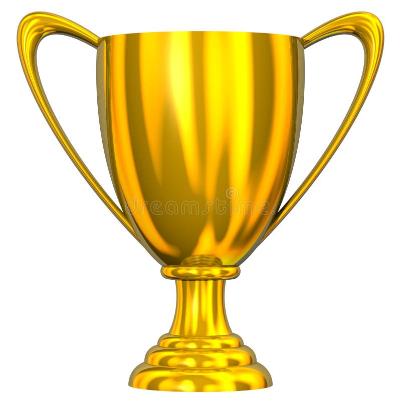 Gouden Trofee stock illustratie. Illustratie bestaande uit perfectie ...