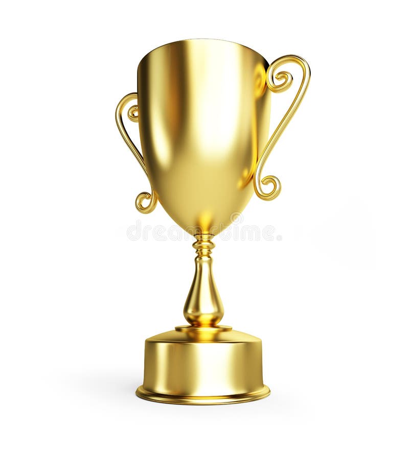 Gouden Trofee Met Sterren Rond Het Stock Illustratie - Illustration of ...