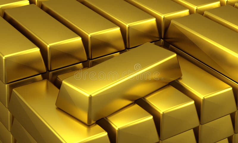 Goudstaven stock illustratie. Illustration of voorwerpen - 19500208