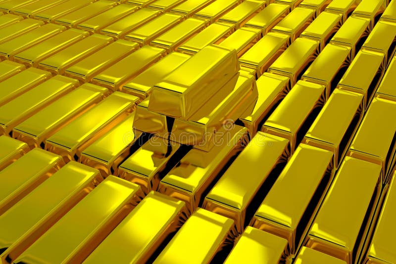 Goudstaven stock illustratie. Illustration of geluk, maken - 19499771