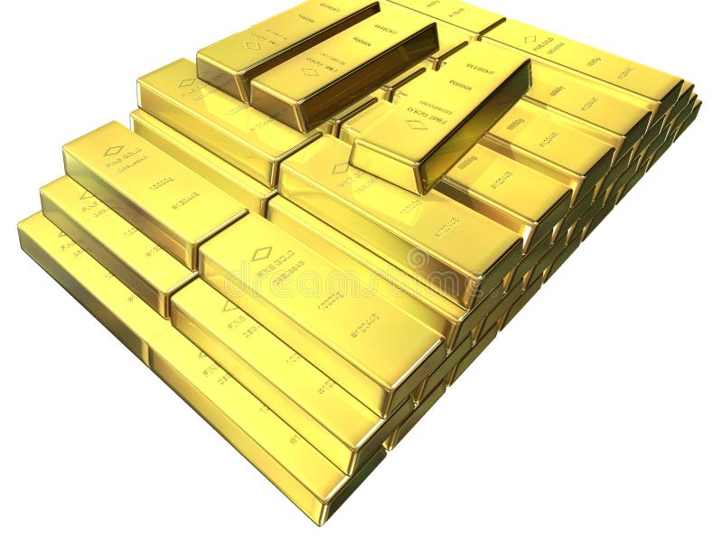 Goudstaven stock illustratie. Illustration of staven, gouden - 952984