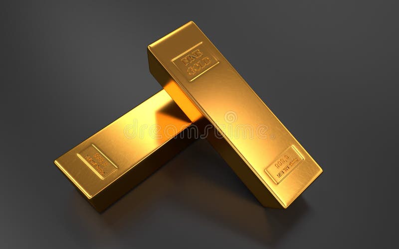 Goudstaven Op Zwarte Achtergronden Stock Afbeelding - Image of zaken ...