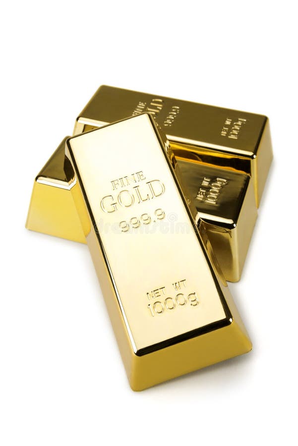 Goudstaven En Financieel Concept Stock Afbeelding - Image of munt, bank ...