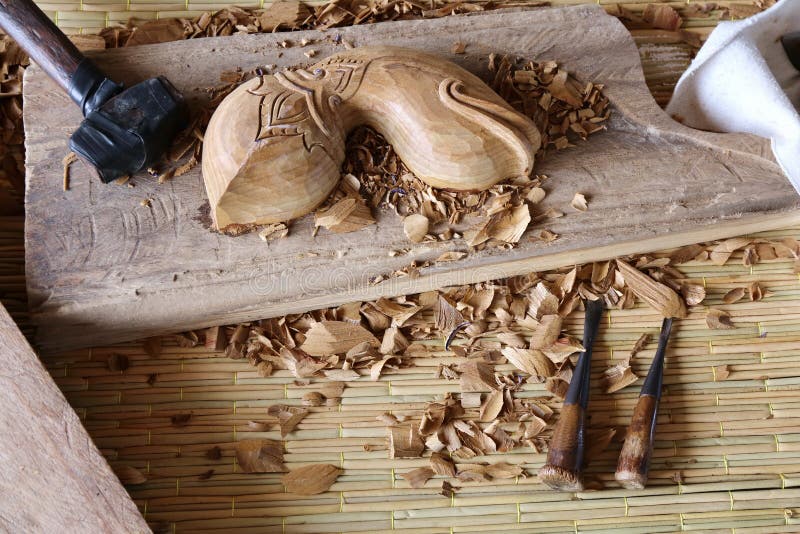 Wood Chisel Isolated on White Background Stock Photo - Image of wooden ...