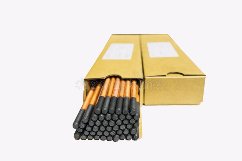 Gouging Carbon Electrode Rods Stock Image - Image of flame, factory ...