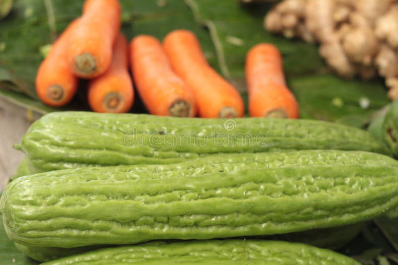 Gourd, Fresh Vegetables at the Market. Stock Image - Image of ...