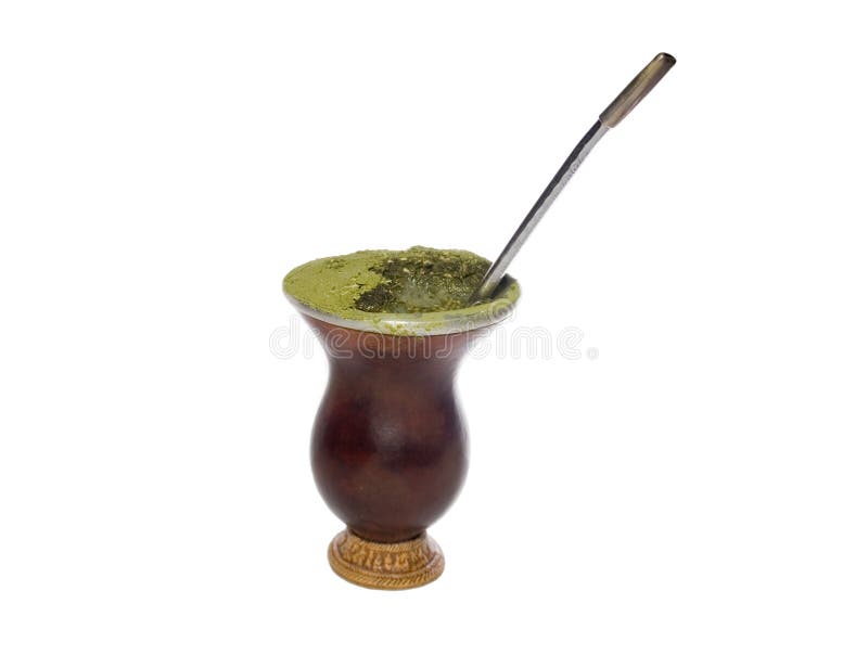 Gourd with Yerba-mate stock image. Image of america, gourd - 13349883