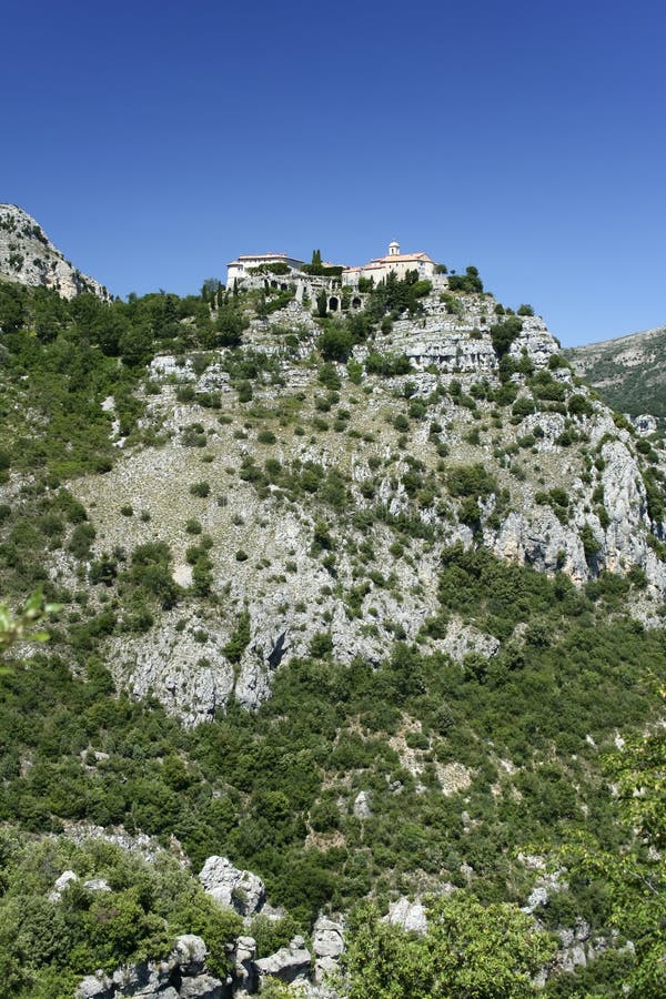 Gourdon Monastery Alps South of France Stock Photo - Image of church ...