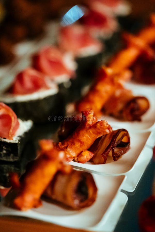 Gourmet Appetizer on Display at Event Stock Photo - Image of delicious ...