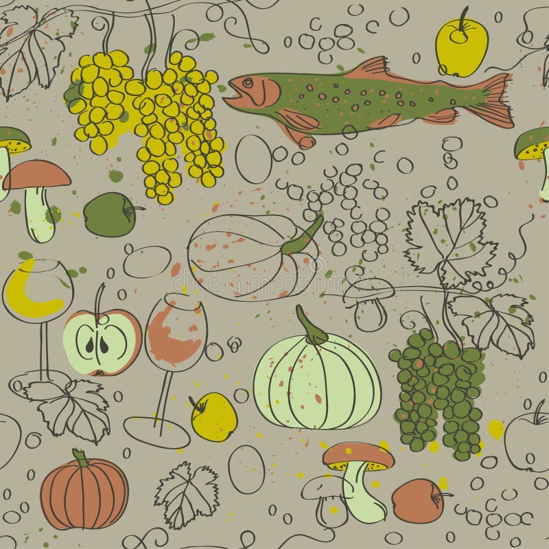 Gourmet Autumn stock vector. Illustration of apple, paper - 36757185