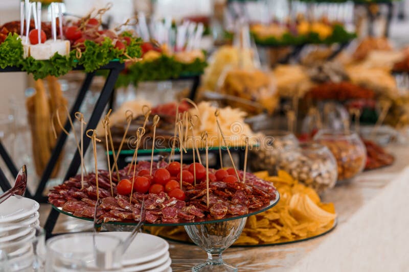 Gourmet Buffet Display of Delectable Appetizers and Exquisite Savories ...