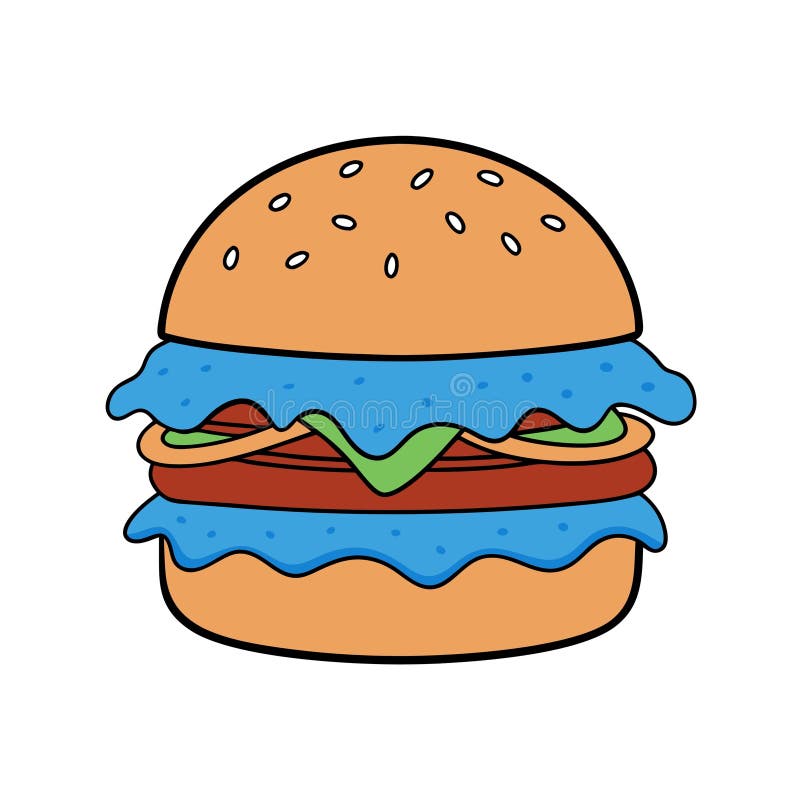 Gourmet Burger with Bacon, Caramelized Onions and Blue Cheese Stock ...