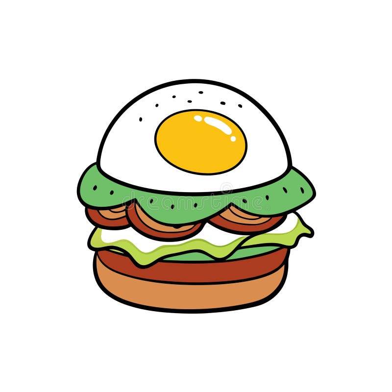 Gourmet Burger with Fried Egg, Avocado, Bacon, and Sriracha Mayo Stock ...