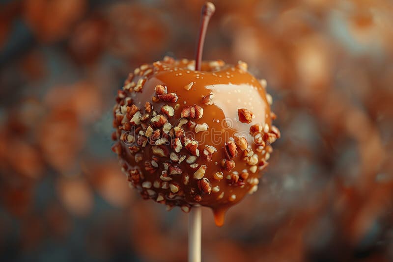Gourmet Caramel Apples with Assorted Toppings Stock Photo - Image of ...