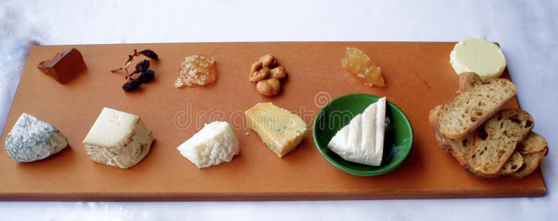 Gourmet Cheese Plate with Accompaniments Stock Image - Image of gourmet ...